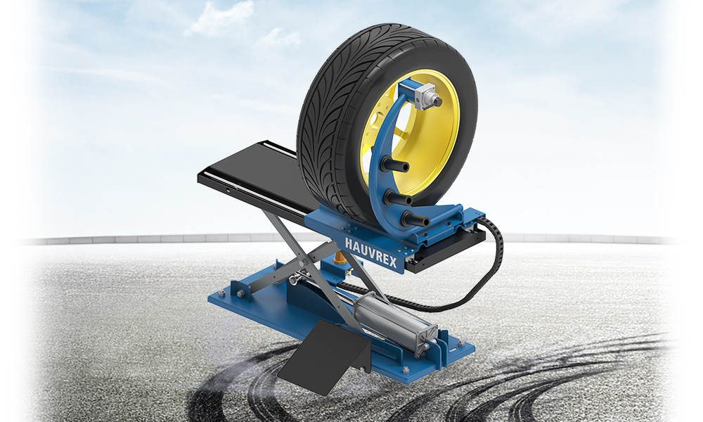 PNEUMATIC WHEEL LIFTER FOR WHEEL BALANCER